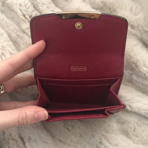 Coach | Bags | Never Been Used Small Red Coach Card Holder | Poshmark